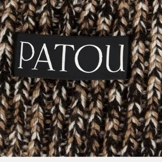 Patou Womens Wool And Cashmere Beanie Multicolour Hat