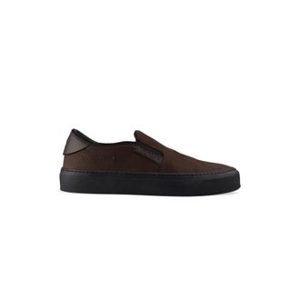 Moncler Homme, Chaussures, Brun, Taille: 41 1/2 EU Monclub Leather Baskets