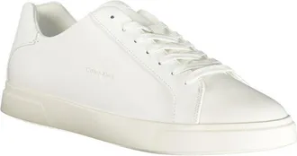 Calvin Klein Leather and Polyurethane Sneaker - White