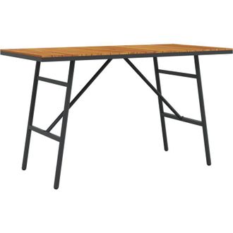 vidaXL Esstisch Braun 110 x 55 x 62 cm Massivholz Akazie Vidaxl