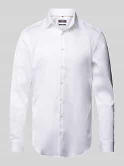 Jake*s Super Slim Fit Businesshemd mit Kentkragen