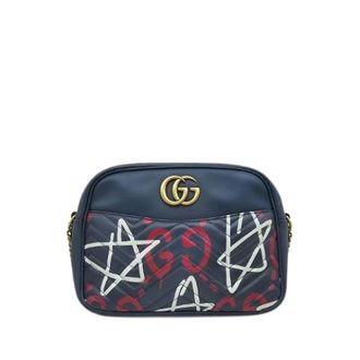 Gucci Pre-owned GG Marmont Ghost - Femme - Pre-owned - Bleu - Taille: ONE Size