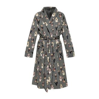 Polo Ralph Lauren Heritage Polo Bear Woven Robe - - Nightwear & Lounge - Damen - Grau - S/M