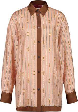 Gucci Horsebit Seidenhemd - Rosa