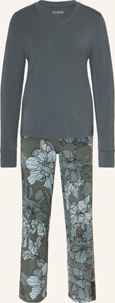 Schiesser Schlafanzug Selected Premium gruen