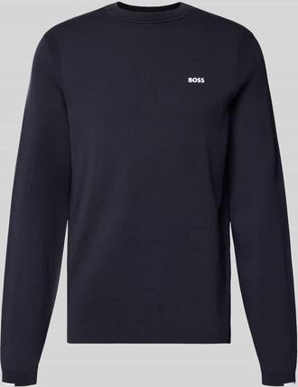 HUGO BOSS Regular Fit Pullover aus reiner Baumwolle Modell KN_Ever-X