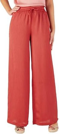 Damart Pantalon Pliss&eacute; Permanent pour Femme, Coupe Ample, Rouge, 52