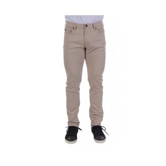 Emporio Armani J06 Comfort Stretch-Gabardine Slim-Fit Hose - - Trousers - Herren - Beige - W31