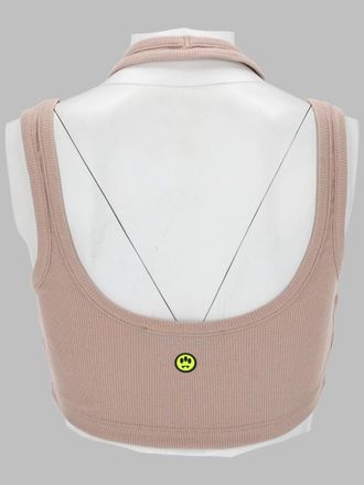 Barrow Ribbed Cotton Tank Top - Beige