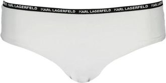 Karl Lagerfeld Femme, Sous-v&ecirc;tements, Blanc, Taille: 36 FR Maillot de bain en &eacute;lasthanne avec design &eacute;l&eacute;gant