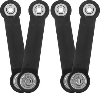 Aboofan 4 Teiliges Schaukelstuhl Wippenzubeh&ouml;r M&ouml;bel Outdoor Schaukelgleiter Kit Schaukelbank Hardware Gleiter Wippenhalterung Veranda Gleiter Stuhlteile Bank