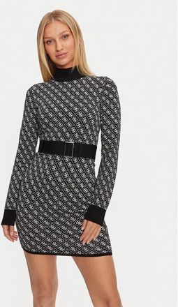 Guess Strickkleid Lise W4BK43 Z37K0 Schwarz Regular Fit