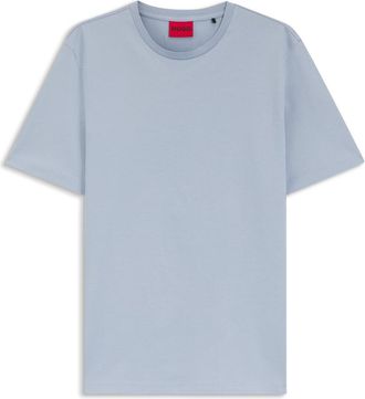 HUGO BOSS T-Shirt aus Baumwolle mit Label-Aufn&auml;her in