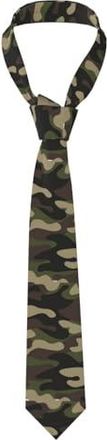 Generic Cravate Camouflage Vert Marron Classique Cravates Fine Cravates Homme Pour L&Eacute;cole C&eacute;l&eacute;brations Mariage