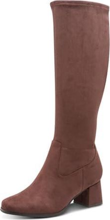 Tamaris Comfort bottes femme &agrave; talon bloc carr&eacute;, Chestnut, 38 EU