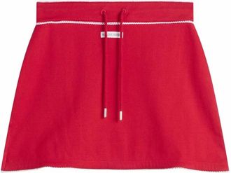 Marine Serre Femme, Jupes, Rouge, Taille: 40 FR Mini-jupe Mignonne Ann&eacute;es 70