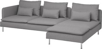 IKEA SÖDERHAMN 4er-Sofa mit Récamiere