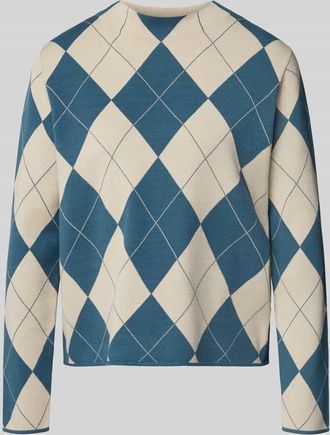 Comma Strickpullover aus Viskose-Mix im Allover-Look