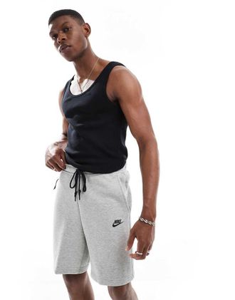 Nike Club - Short technique en molleton - Gris