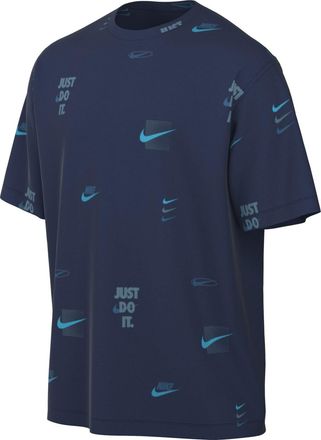 Nike Nike Herren M NSW Tee M90 12MO LBR AOP T-Shirt, Midnight Navy, 56