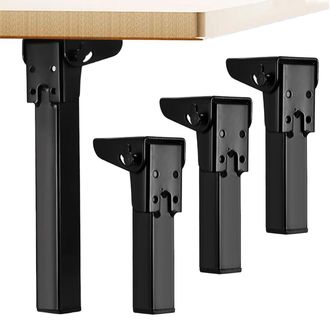 Generic Klapptisch Beine - 4 St&uuml;ck Metallbeschl&auml;ge | Metallm&ouml;bel Beine f&uuml;r DIY-Projekte, Kaffeetabellen, und Workstations, Perfekt f&uuml;r Apartments, Wohnzimmer,