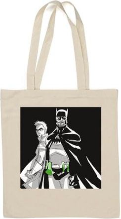 Generic Two Guys Art Sac fourre-tout en coton naturel Blanc