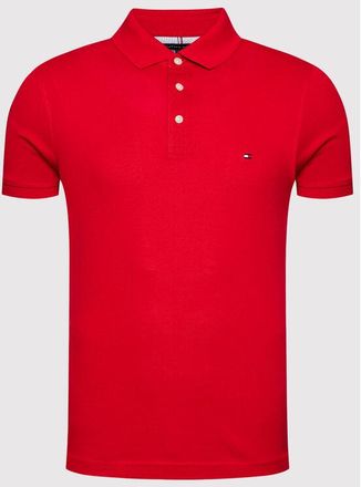 Tommy Hilfiger Poloshirt 1985 MW0MW17771 Rot Slim Fit