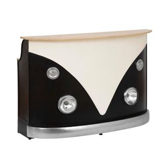 Atmosphera Meuble de Bar Van Gaston 152cm Noir & Blanc