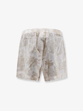 MC2 Saint Barth Womens Shorts Maeve Ramie Beige
