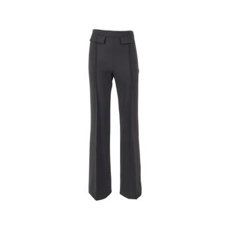 Elisabetta Franchi Doppellagige Stretch-Krepphose - - Trousers - Damen - Schwarzk - M