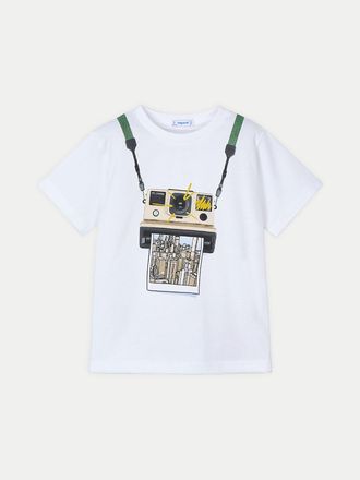 MAYORAL T-Shirt 3044 Weiß Regular Fit