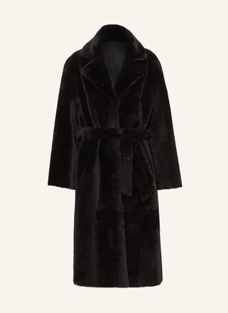 Manzoni24 Manzoni 24 Ledermantel Zum Wenden schwarz