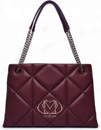 Love Moschino Femme, Sacs, Rouge, Taille: ONE Size Sac bandoulière matelassé