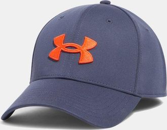 Under Armour Blitzing Low Kappe aus Stretch für Herren Downpour Grau / Harbor Blau XL/XXL