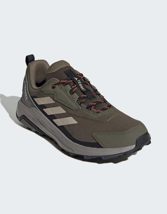 adidas Terrex Anylander - Chaussures de randonn&eacute;e - Vert et beige