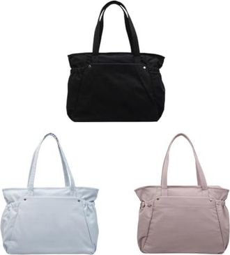 Generic Kexpery Sac &agrave; main d&eacute;contract&eacute; en toile Oxford cordon lat&eacute;ral Sac pour ordinateur portable l&eacute;ger Sac de voyage pratique pour femmes