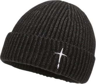 Generic Bonnet Femme Hiver Bonnet Femme Chapeau Femme Hiver Confortable Classique - Oversize &Eacute;pais Brod&eacute; Hiver, Coupe Ample Respirante, Id&eacute;al pour Look Boho O