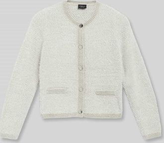 s.Oliver Black Label Regular Fit Strickjacke aus mit Crew Neck
