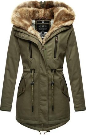 Navahoo Winterjacke Diamond Designer Winterjacke mit Teddyfell gefüttert