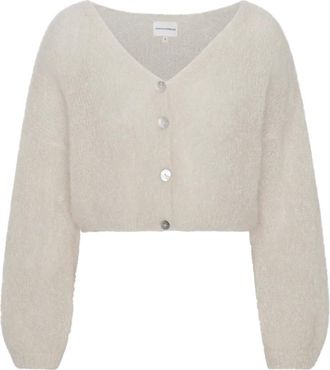 Americandreams Americandreams, Femme, Pulls, Beige, Taille: 44 FR Cornelia Cropped Cardigan