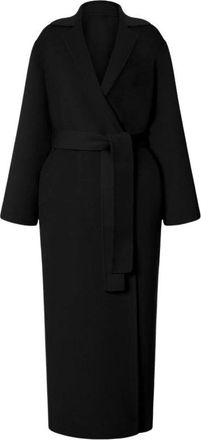 Alberta Ferretti Femme, Manteaux, Noir, Taille: 38 FR Long Wrap Coat