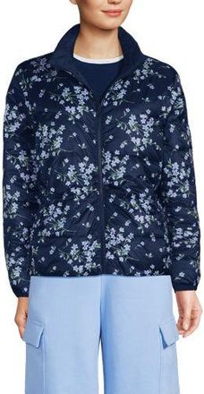 Lands End Daunen-Wendejacke WANDERWEIGHT Verstaubar Ultraleicht, Damen, Größe:32-34 regular, Blau, Nylon, by Lands End