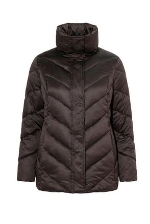 Ulla Popken Steppjacke HYPRAR Steppjacke wasserabweisend Kunstfellbesatz-Kragen