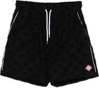 Casablanca Homme, Shorts, Bleu, Taille: XL Short Monogramme en Tissu &Eacute;ponge