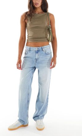 New Look Lange Jeans in Hellblau mit geradem Bein