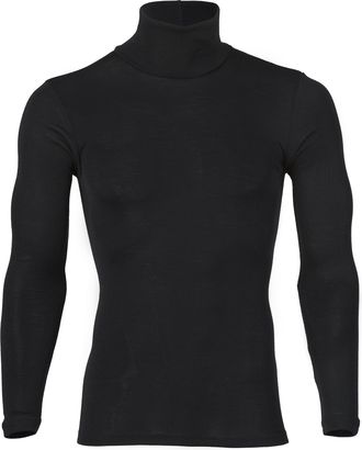 Engel Rolli f&uuml;r Damen u. Herren, Wolle Seide, Engel Natur, Gr. 50/52, Schwarz