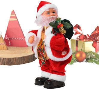Generic Musikalischer Weihnachtsmann - Elektrische Musikalische Puppe mit Sch&uuml;ttelnden H&uuml;ften | Weihnachtsmann Puppe - f&uuml;r Kinder Erwachsene Jugendliche Wohnk