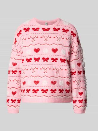 Only Pullover mit Santa Schriftzug