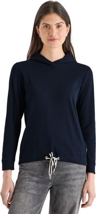 Cecil Hoodie in Rippstruktur universal Blue XXL