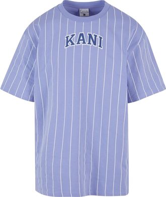 Karl Kani Herren KM241-025-1 Small Serif Pinstripe Tee Lilac/White, M